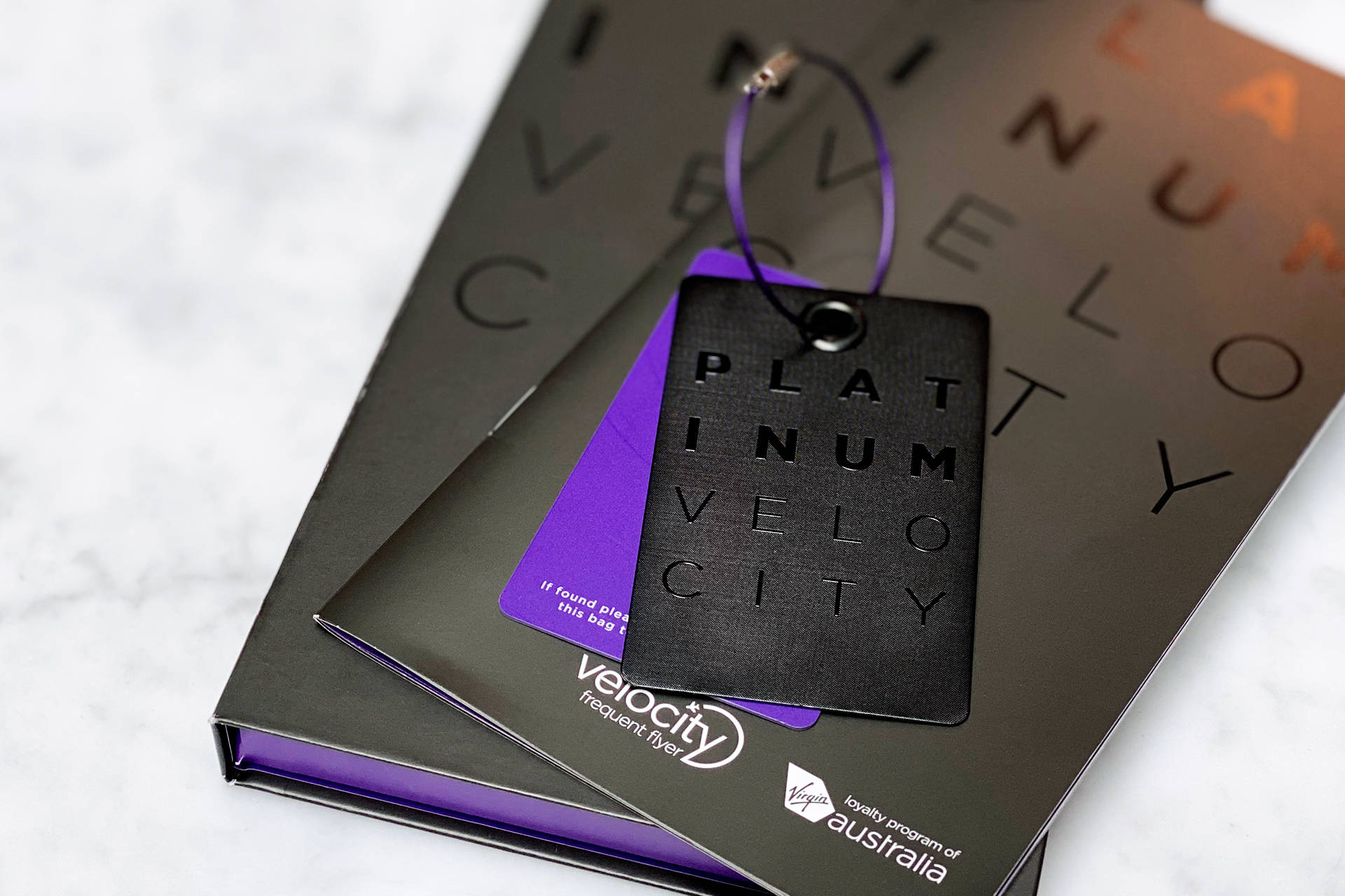 Platinum Luggage Tag